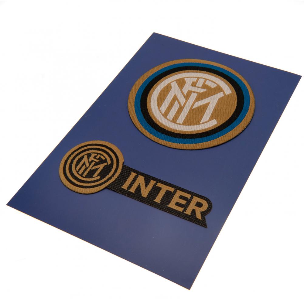FC Inter Milan Twin Iron-On Patch Set | Footymania UK