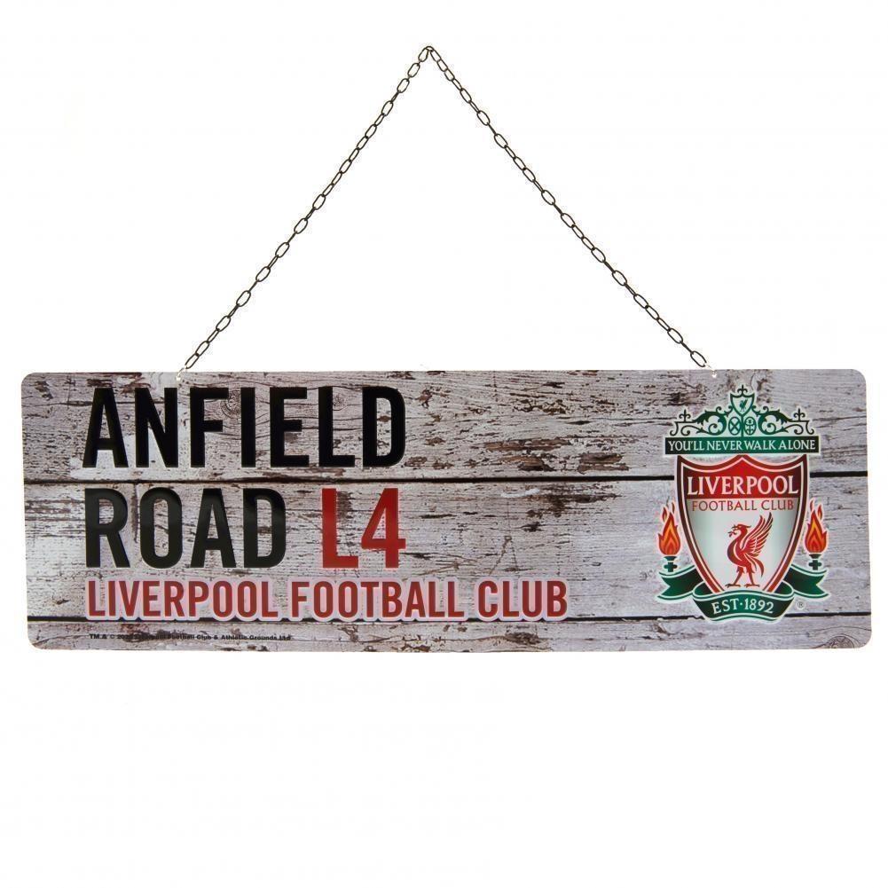Liverpool FC Rustic Metal Garden Street Sign