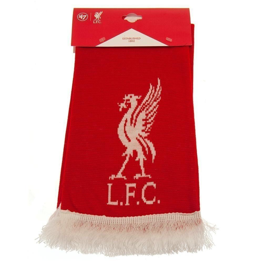 Liverpool FC Red Liverbird YNWA Jacquard Knit Scarf