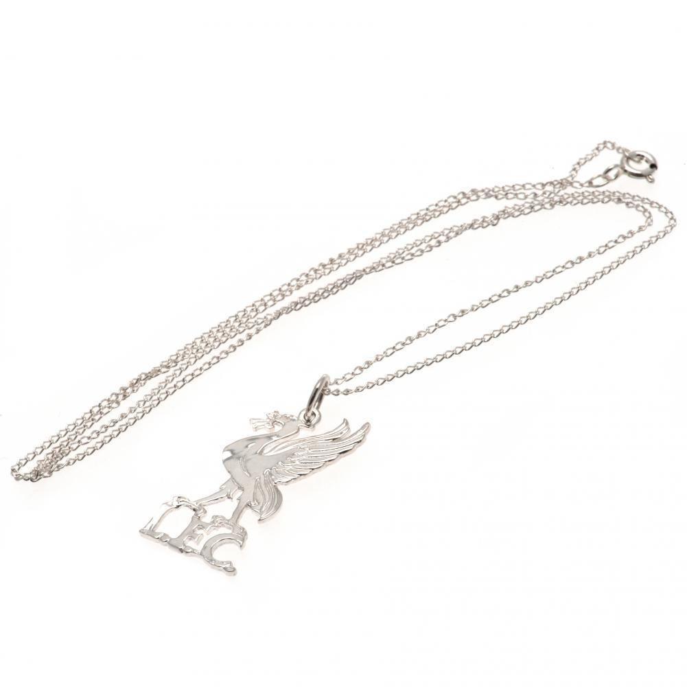 Liverpool FC Liverbird Sterling Silver Pendant & Chain